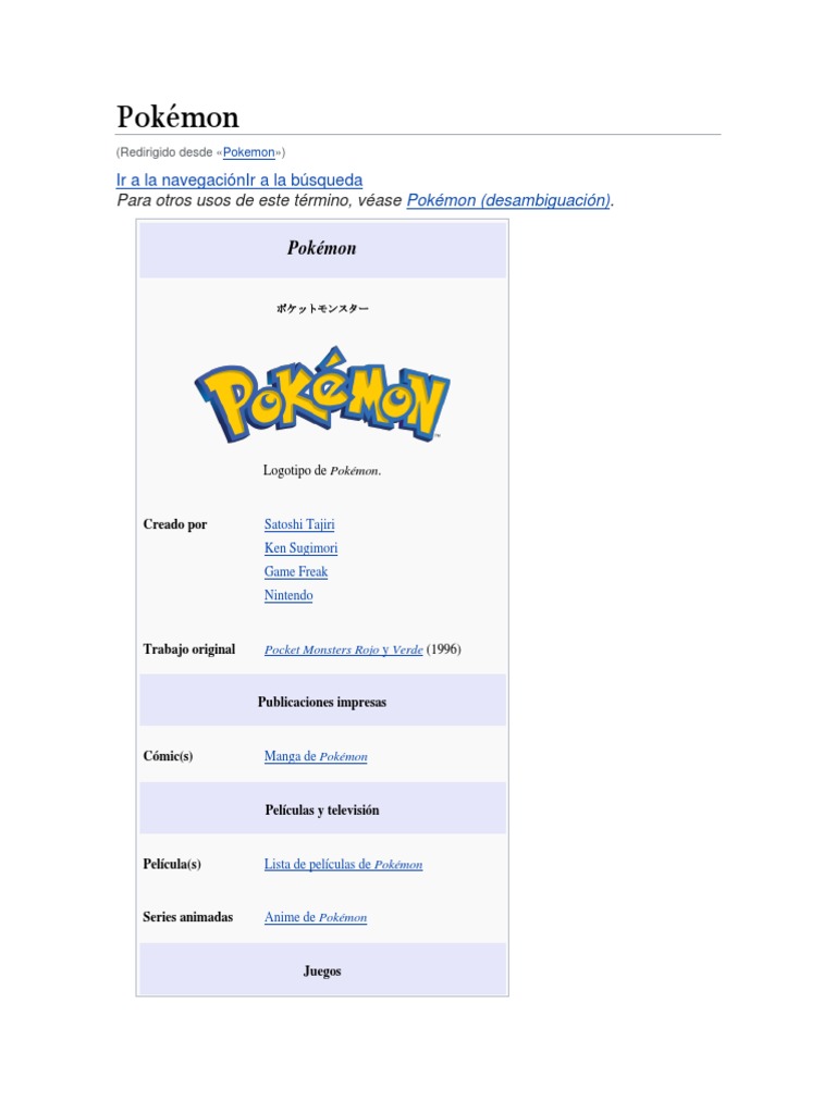 Pokémon Wiki | PDF | Pokémon | Nintendo