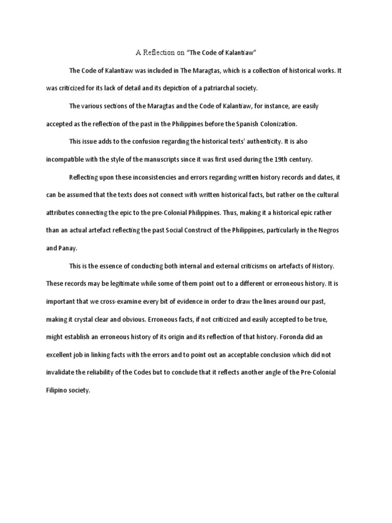 The Code of Kalantiaw | PDF