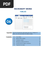 Tablas en El Programa de Word | PDF | HTML | Microsoft Word