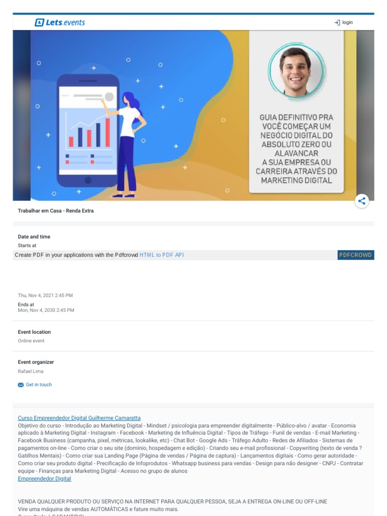 Login: Create PDF in Your Applications With The Pdfcrowd | PDF ...