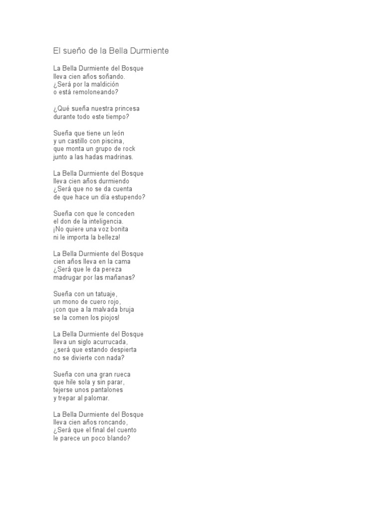 El Sueño de La Bella Durmiente | PDF