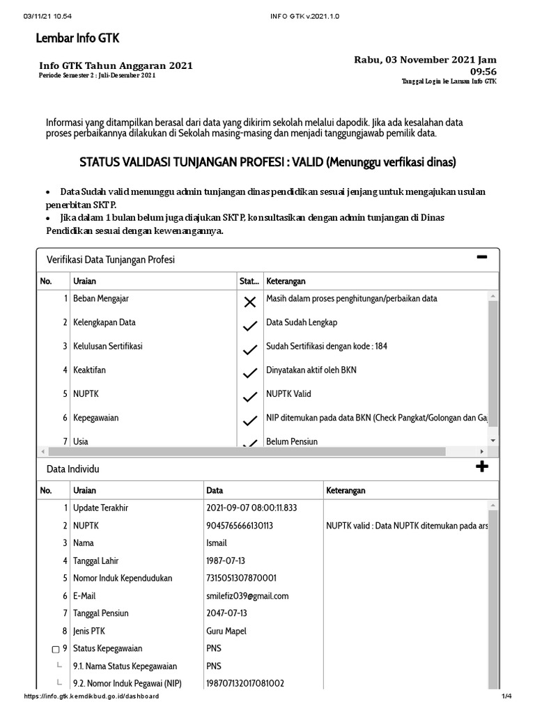 Ismail Info GTK | PDF