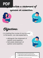 Types of Assertion | PDF | Human Communication | Psychology