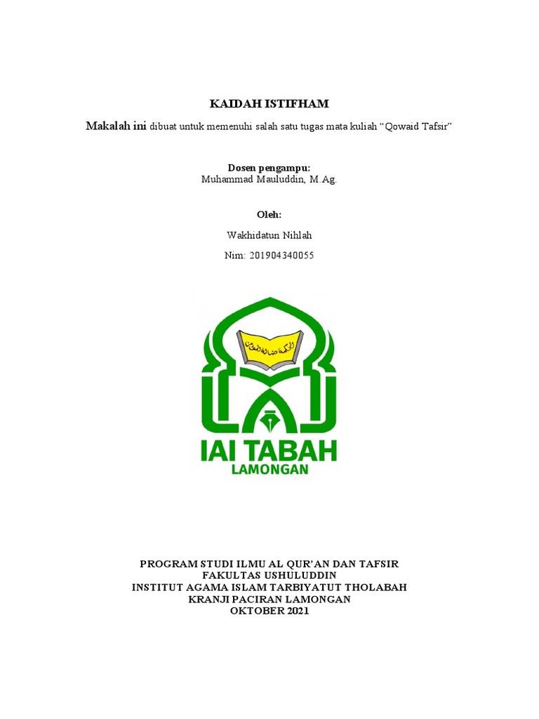 Kaidah Istifham | PDF