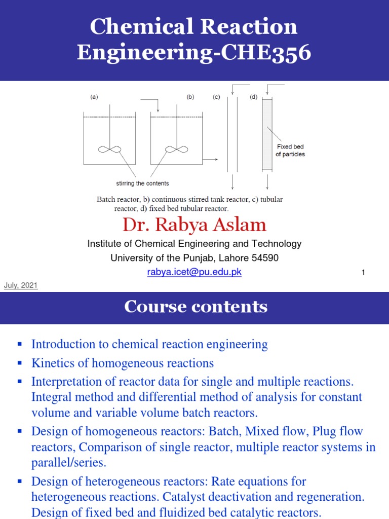 Understanding Chemical Reaction Engineering: An Introduction to ...