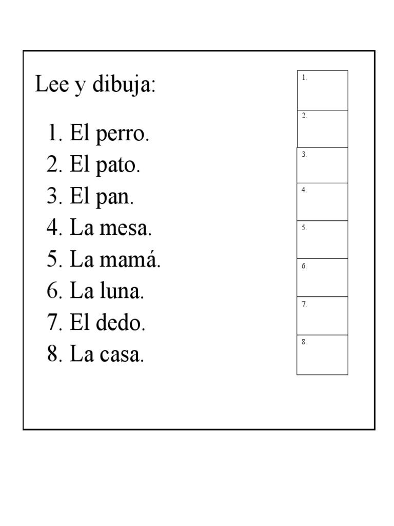 Lee y Dibuja | PDF