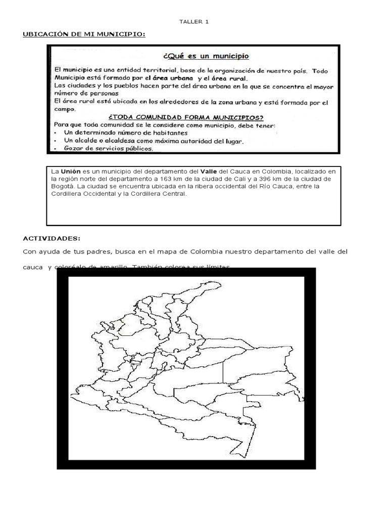 Ubicación de Mi Municipio:: Taller 1 | PDF | Alcalde | Gobierno
