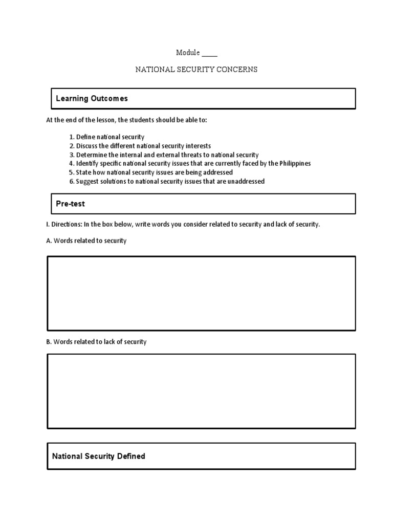 National Security Issues in the Philippines | PDF | National Security ...