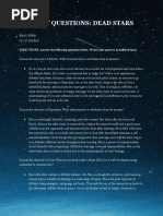 Dead Stars Summary by Paz Marquez Benitez | PDF | Engagement | Optimism