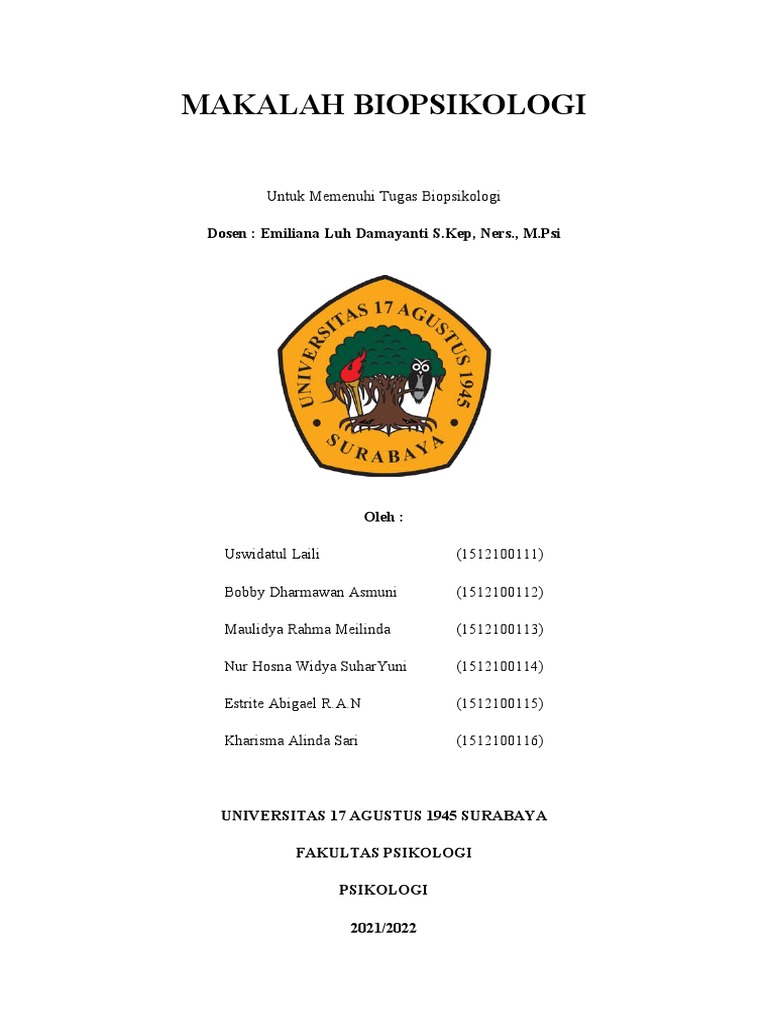 Makalah Biopsikologi Pergerakan Pdf