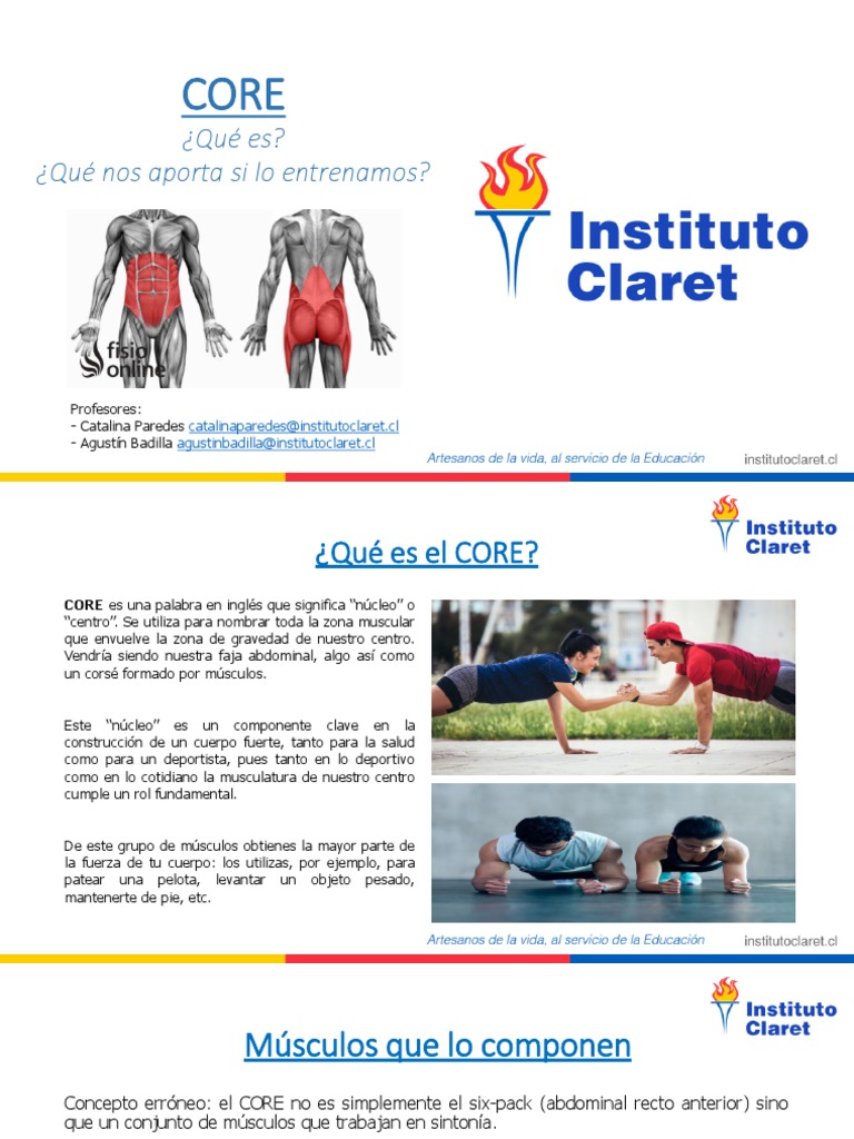 Beneficios y Entrenamiento del CORE | PDF | Músculo | Pilates