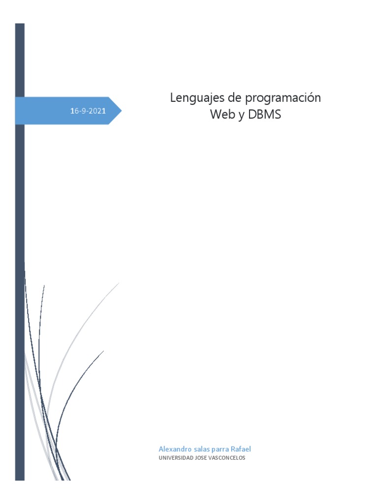 Lenguajes de Programación Web Esenciales | PDF | Lenguaje de ...