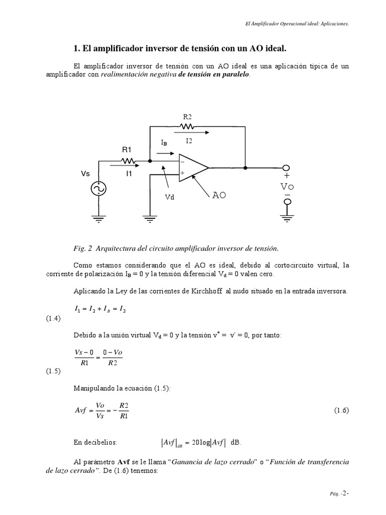 Inversores Opam | PDF | Amplificador operacional | Electromagnetismo