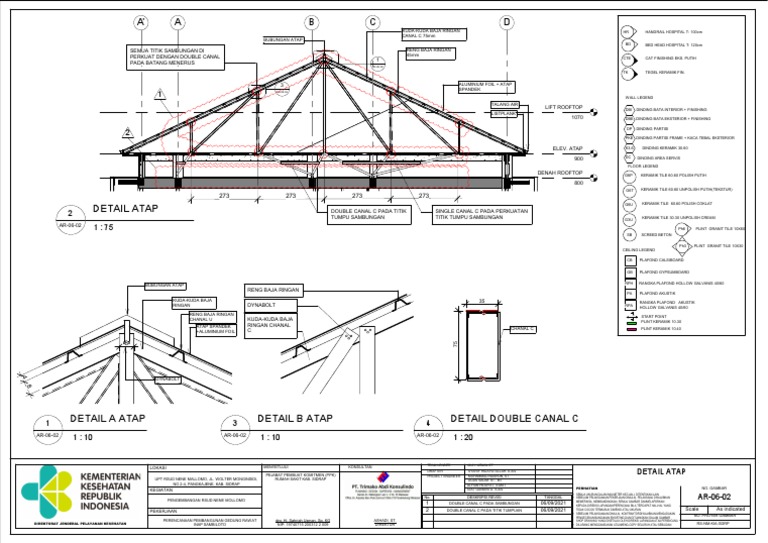 Gambar Detail Atap Rs Nene Mallomo Sambiloto Rev | PDF