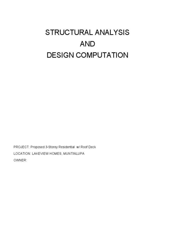 Structural Analysis AND Design Computation | PDF | Building Technology ...