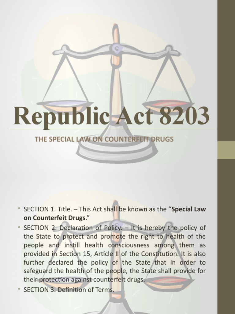 Perspective Republic Act | PDF | Trademark | Drugs