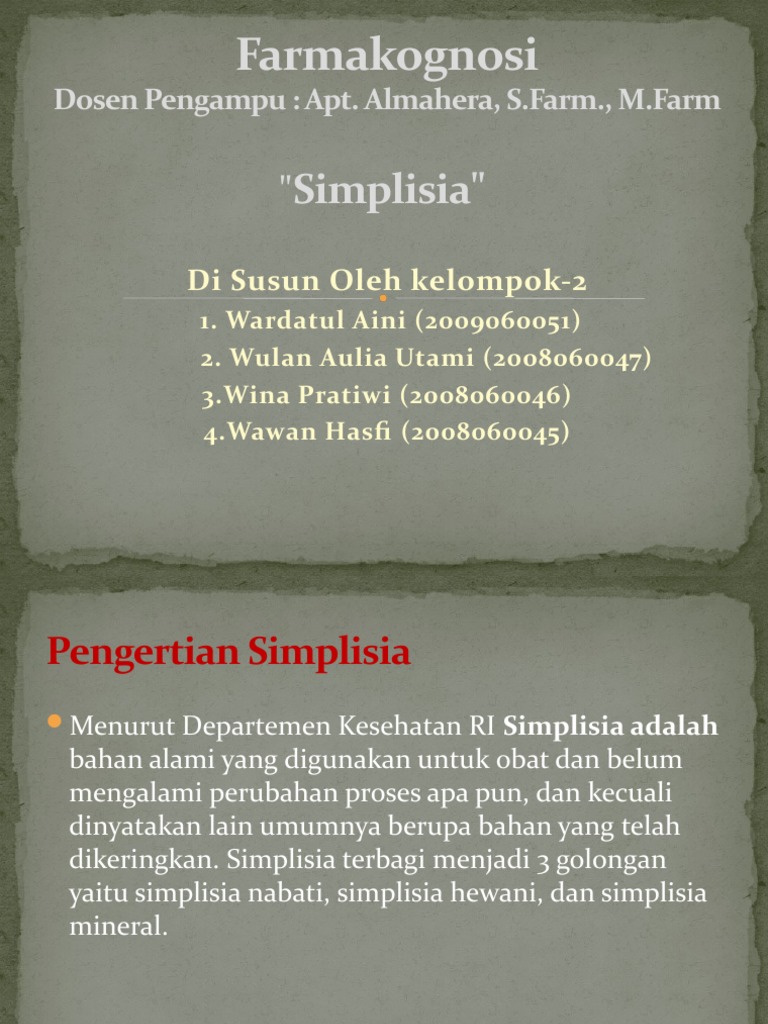 Simplisia | PDF