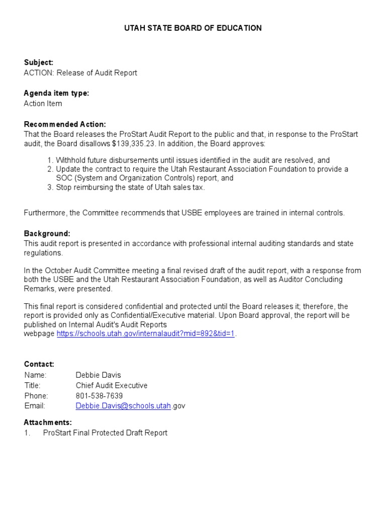 ProStart Recommendation 2021 | PDF