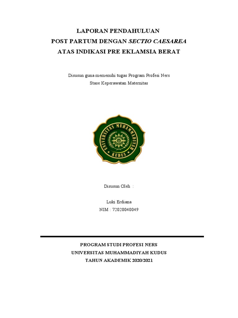 LP SC Atas Indikasi PEB | PDF | Kesehatan Holistik