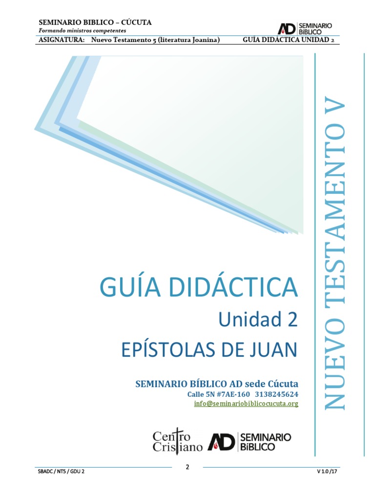 GDU 2 - Epistolas Juaninas | PDF | Gnosticismo | Jesús
