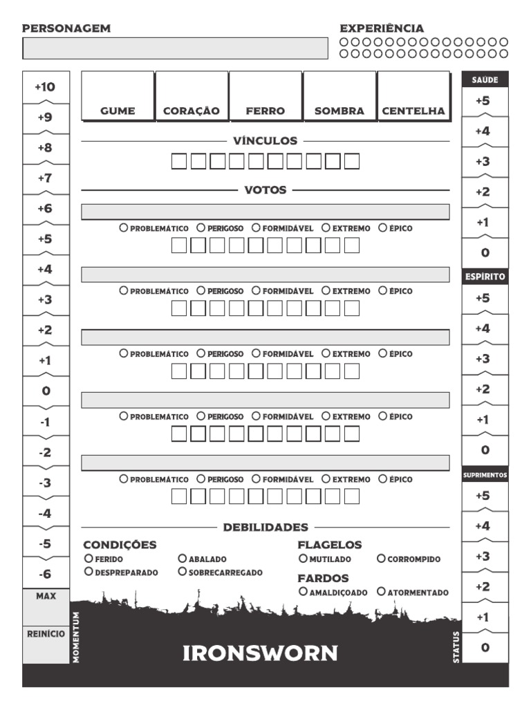 Ironsworn BR - Ficha | PDF