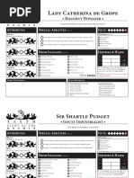 Mythic Bastionland Character Sheets | PDF