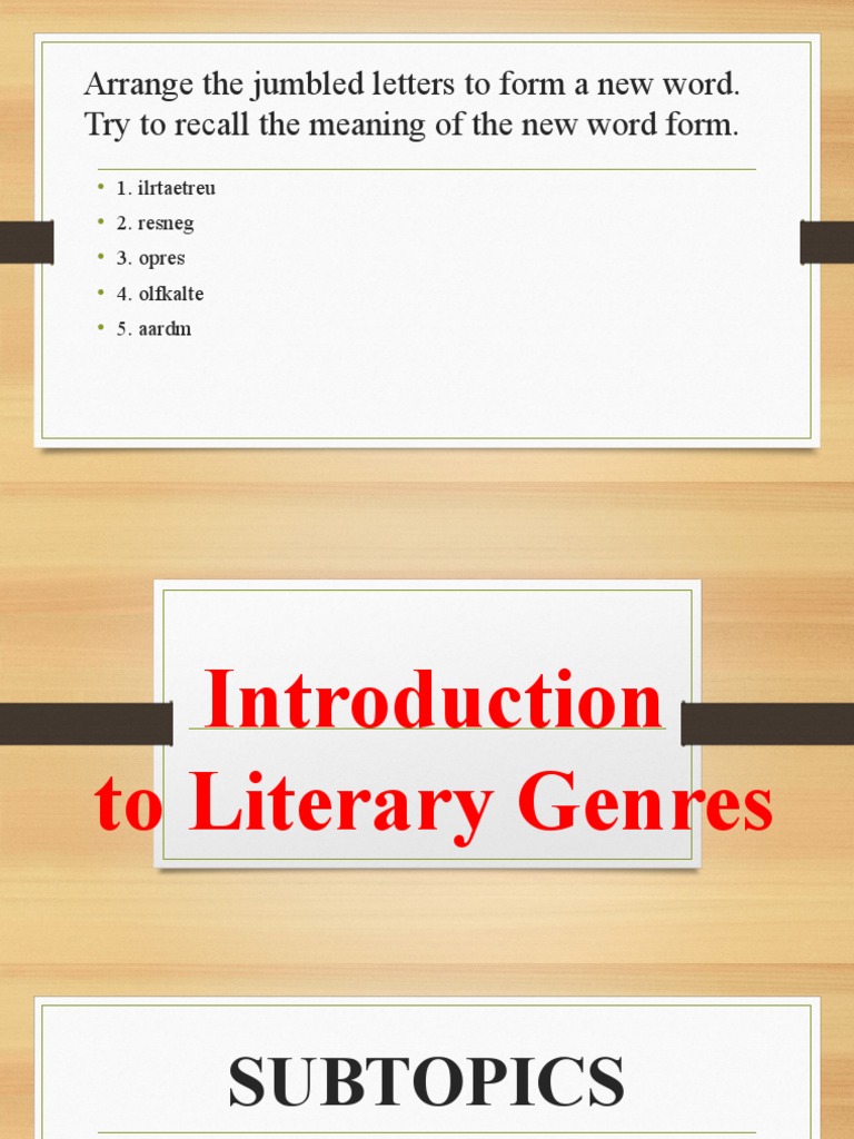 Arrange The Jumbled Letters To Form A New Word. Try To Recall The ...