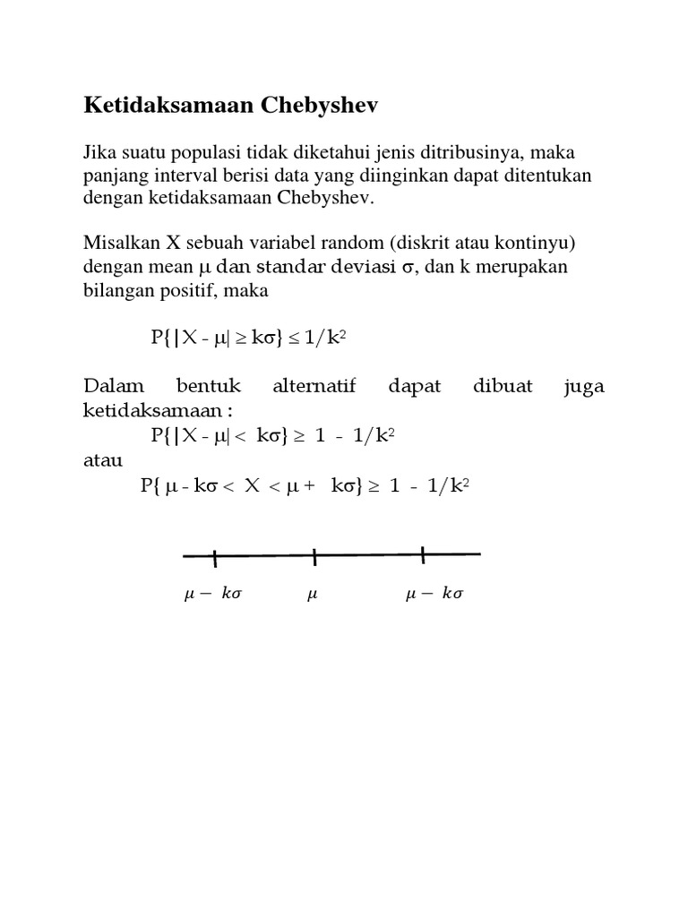 Ketidaksamaan Chebyshev | PDF