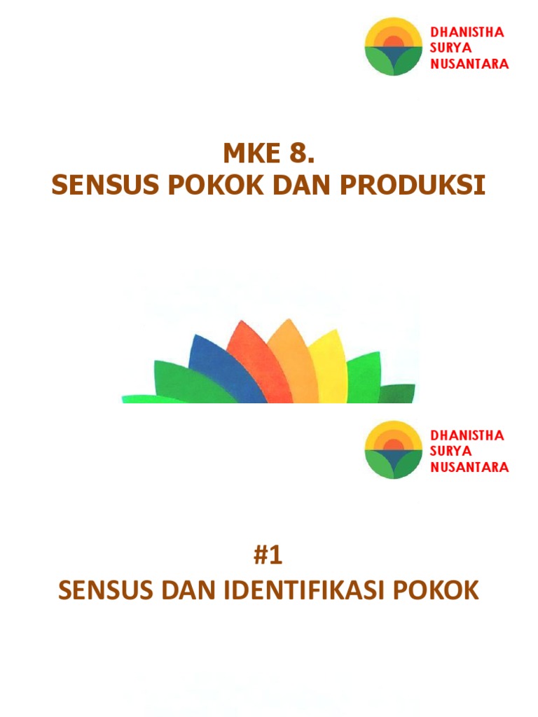 Sensus Pokok Dan Produksi | PDF