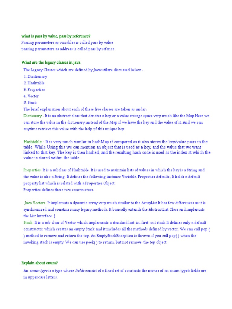 Exploring Javas Legacy Classes And Key Concepts Related To Concurrency Pdf Method Computer