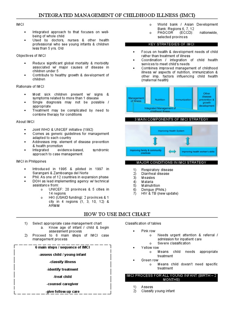 An Overview of the Integrated Management of Childhood Illness (IMCI ...