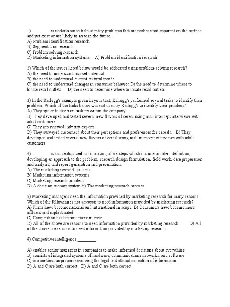 Market Research Midterm | PDF | Marketing Research | Experiment