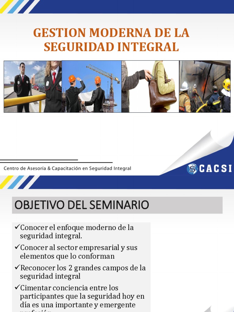 Enfoque Moderno de La Seguridad Integral | Descargar gratis PDF ...