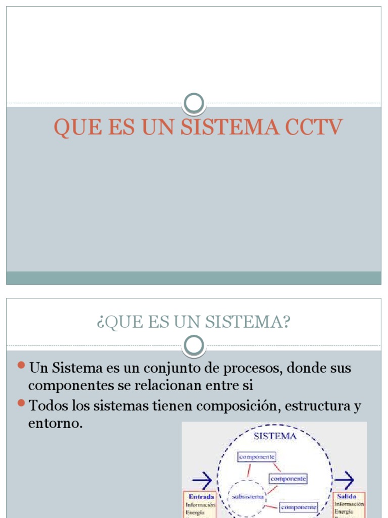 Sistemas CCTV: Qué son, componentes y evolución | PDF | Circuito ...