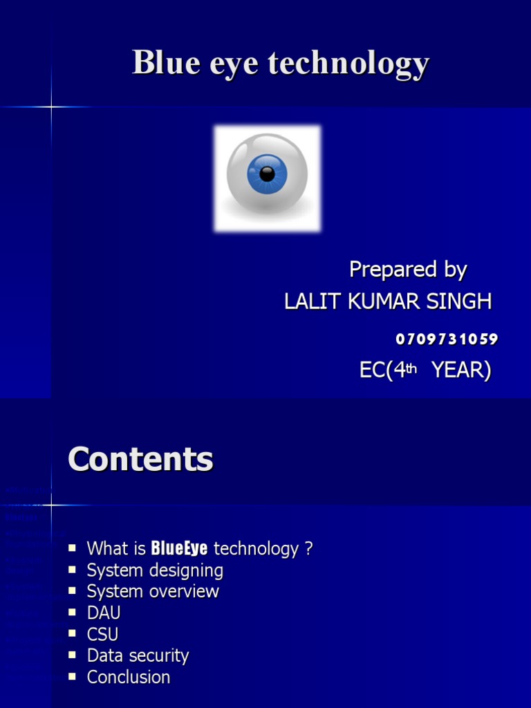 Blue Eye Technology | PDF | Bluetooth | Perception