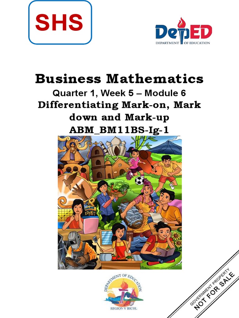 Business Mathematics: Differentiating Mark-On, Mark Down and Mark-Up ...