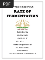Comparative Study of Fermentation Rates | PDF | Fermentation In Food ...