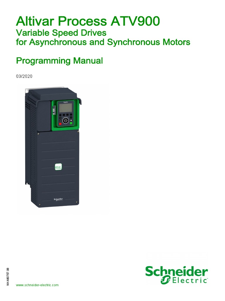 ATV900 Programming Manual en NHA80757 08 | PDF | Safety | Electrical ...
