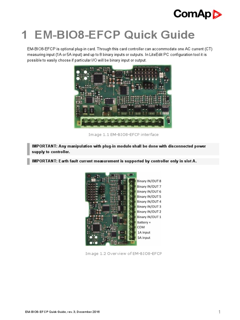 1 EM-BIO8-EFCP Quick Guide | PDF | Input/Output | Computer Architecture