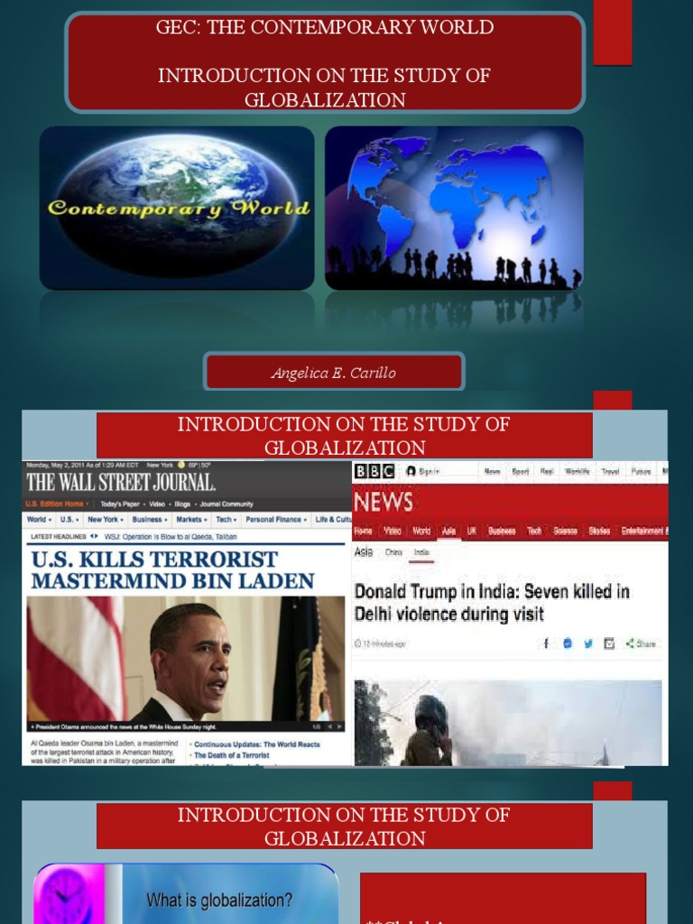 The Contemporary World | PDF