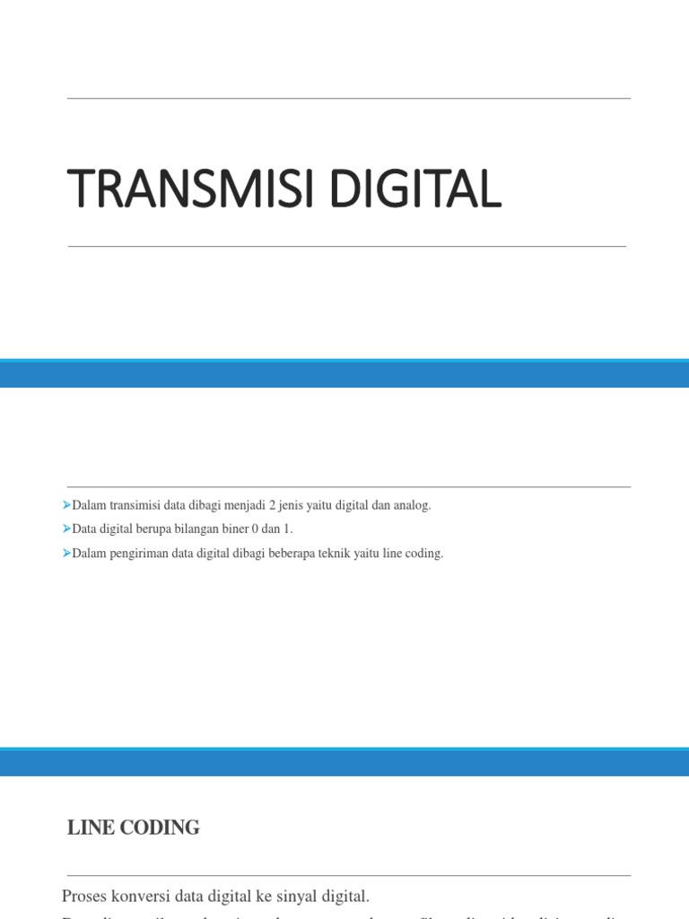 Transmisi Digital | PDF