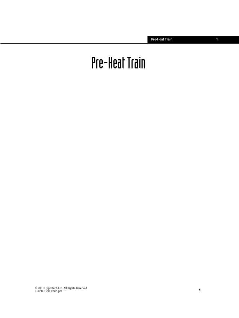 1.3.5 PreHeat Train | PDF | Heat Exchanger | Pressure