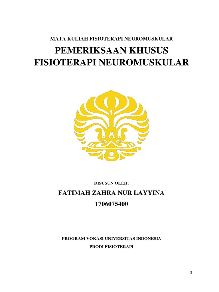 Prosedur Tetap Pemeriksaan Fisioterapi Neuro | PDF
