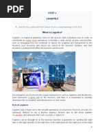 English For Logistics | PDF