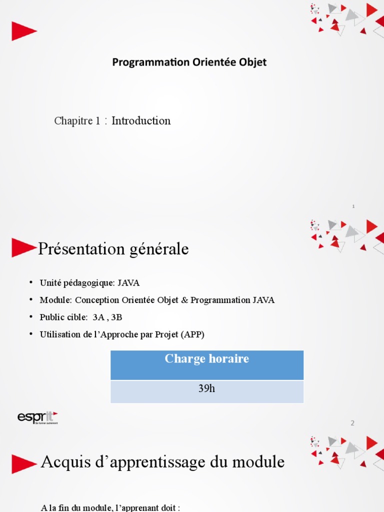 Introduction à la Programmation Orientée Objet en Java | PDF | Java ...