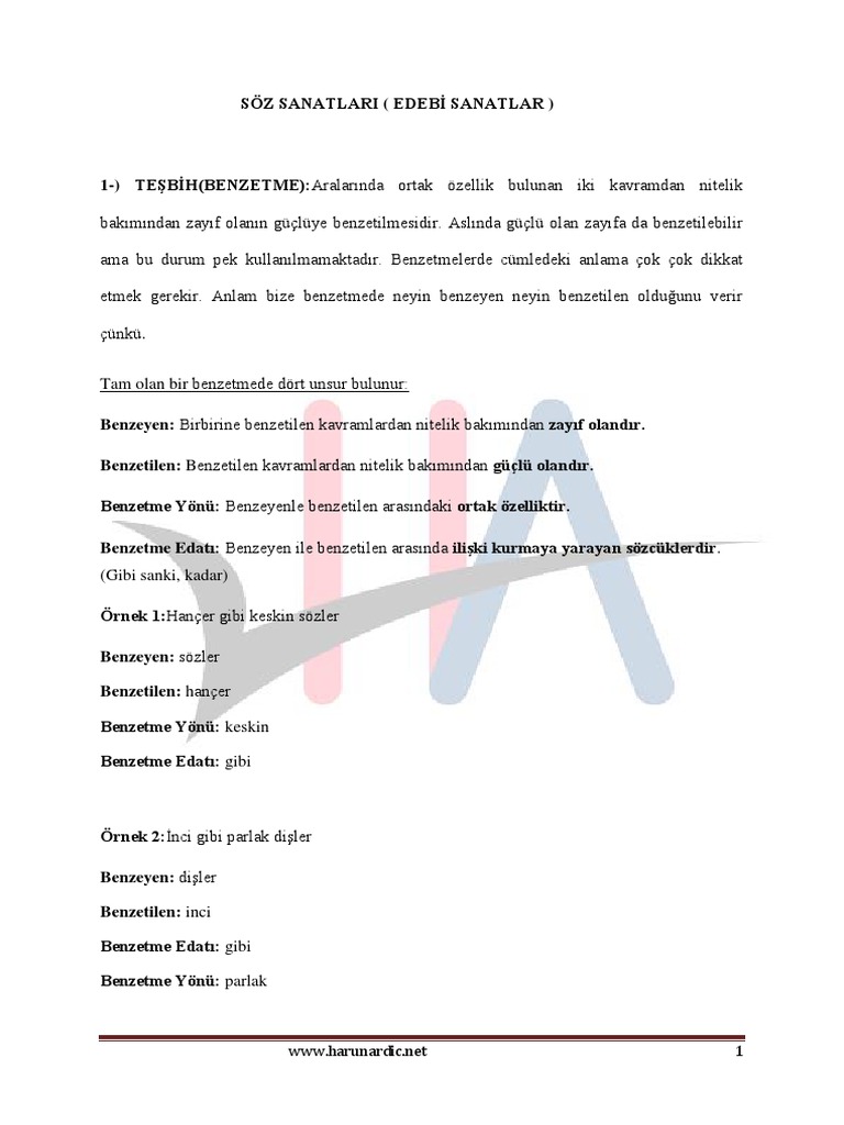 Edebi Sanatlar | PDF