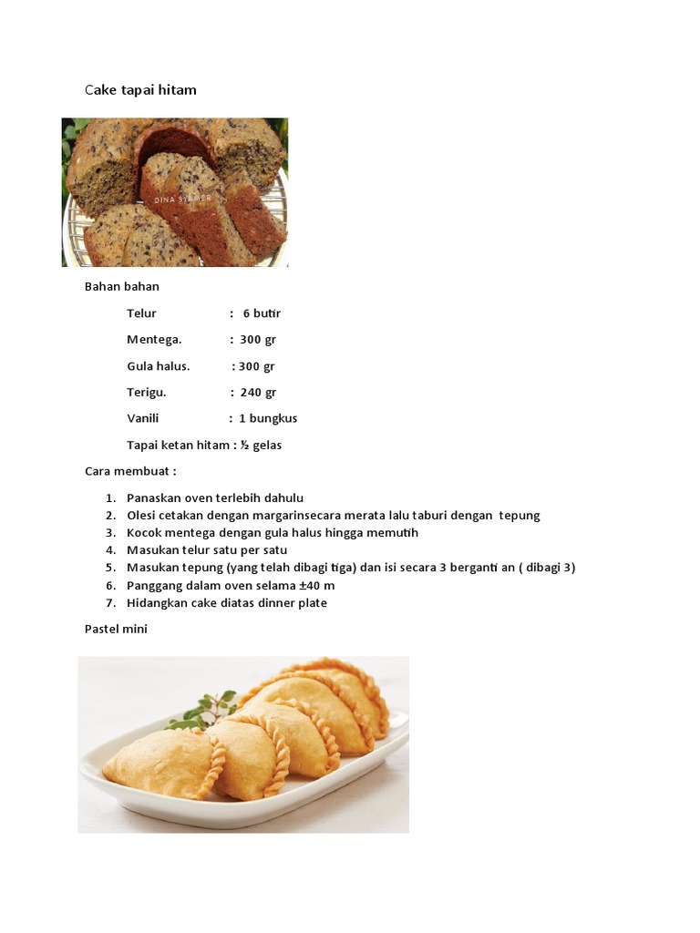 CAKE INDONESIA XI TBG 2 Finaismi | PDF | Memasak, Makanan, & Anggur ...