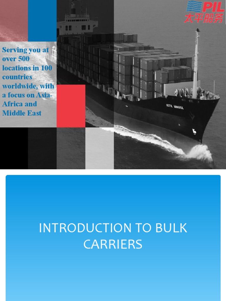 PIL Bulk Carrier PP Show | PDF | Water Transport | Shipping