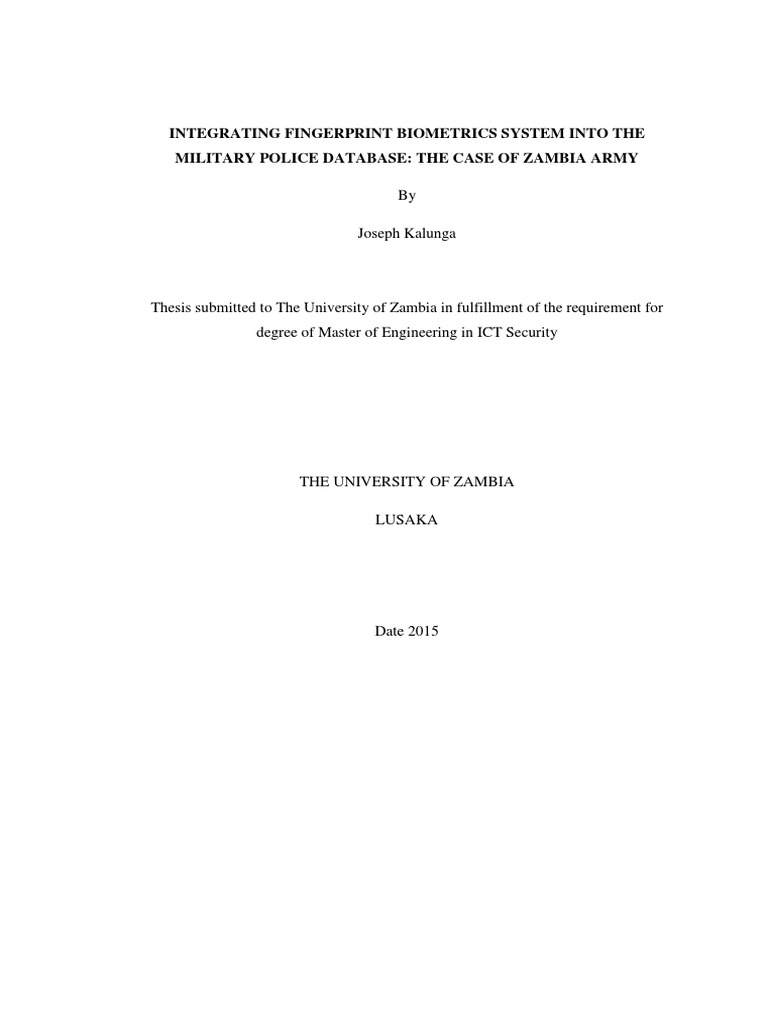 Main Document | PDF | Biometrics | Fingerprint