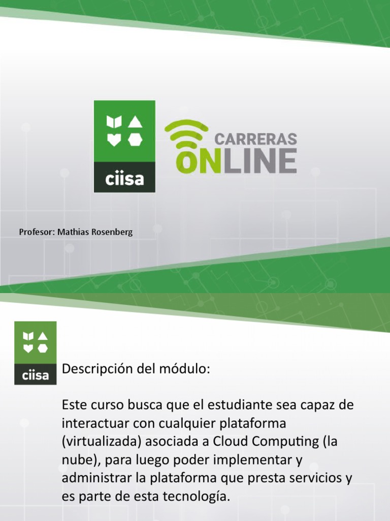 Clase 1 Cloud Computing | PDF | Computación en la nube | Internet